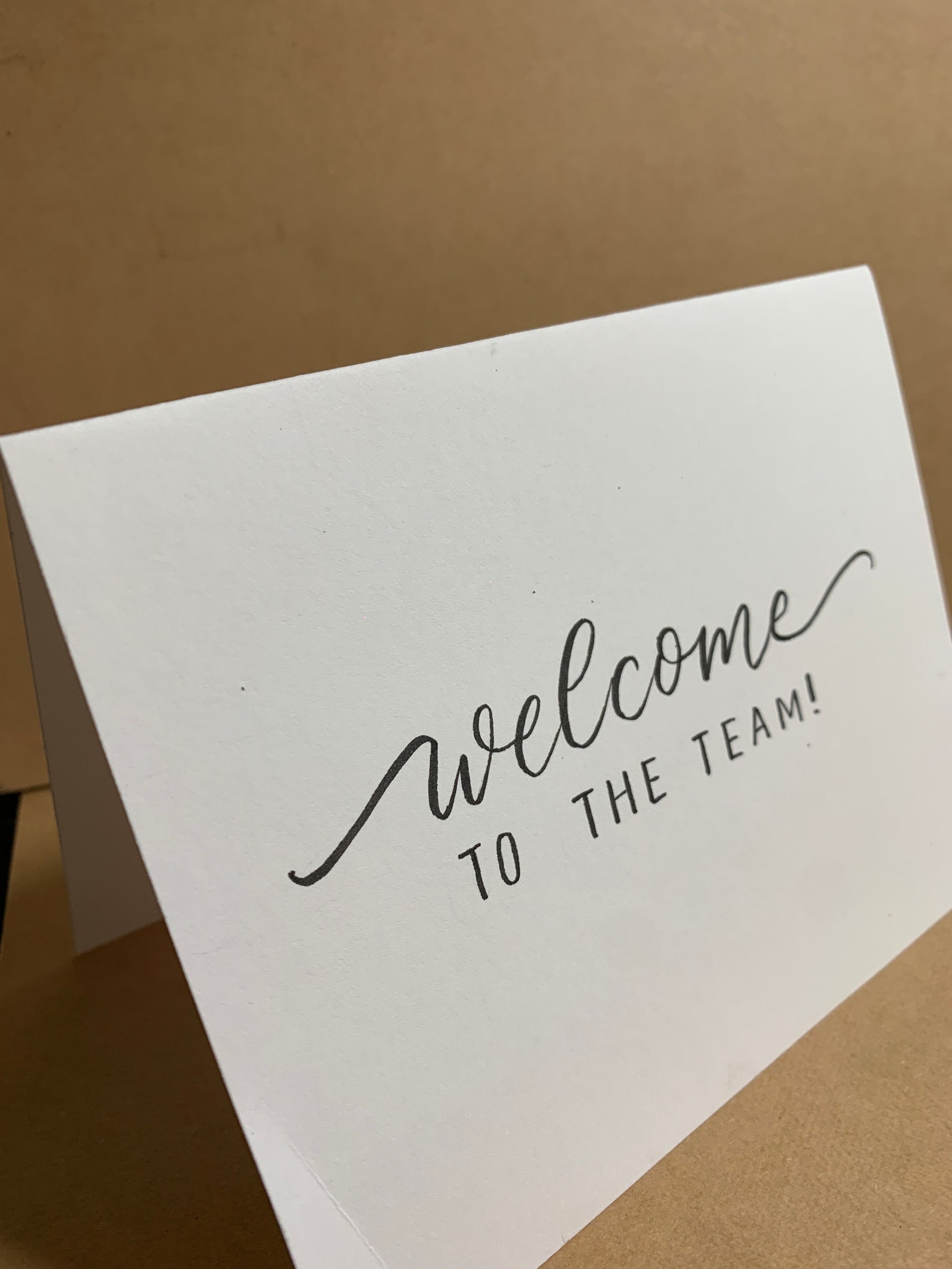 Welcome card greeting card calligraphy card welcome to | Etsy