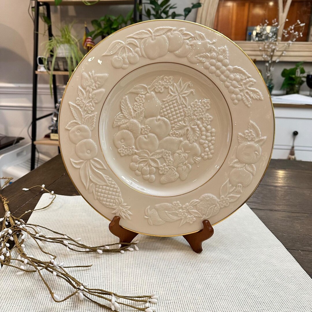 LENOX the Fruit of Life 13" Round Platter Vintage 1988 Rare Serveware ...