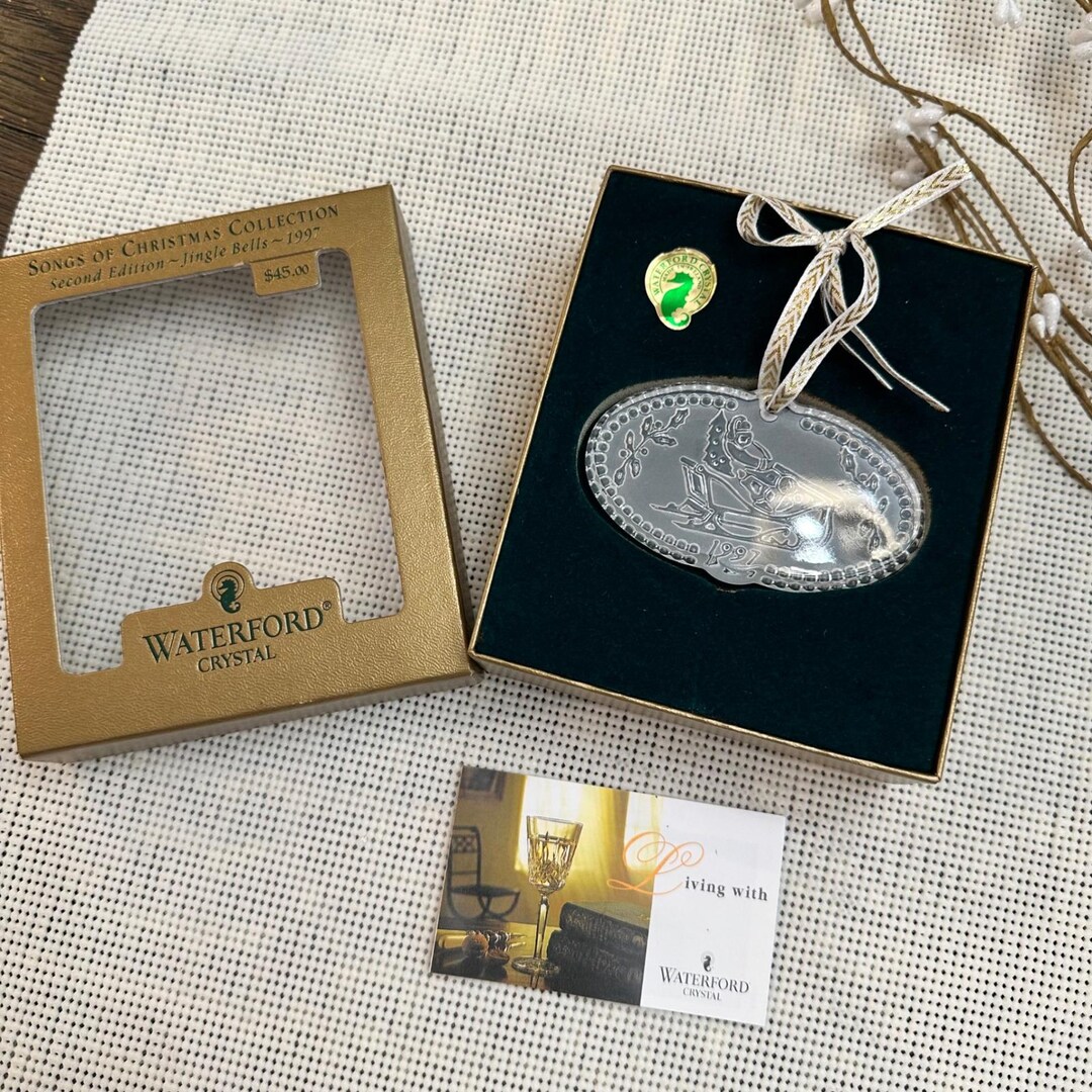 Waterford Crystal Songs of Christmas Collection Ornament 1997 "jingle ...