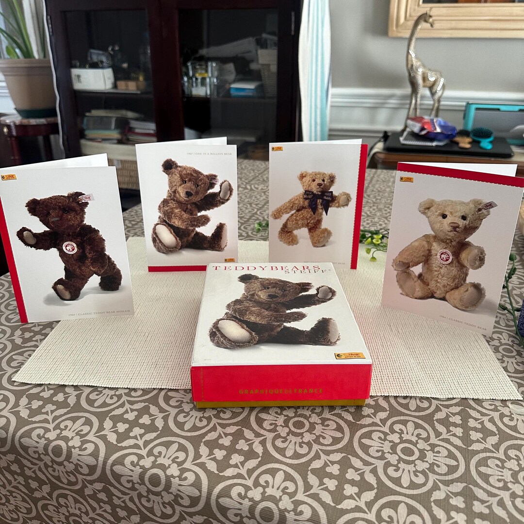 Vintage Steiff Teddy Bears Notecards, Graphique De France, 2004 (20pc ...