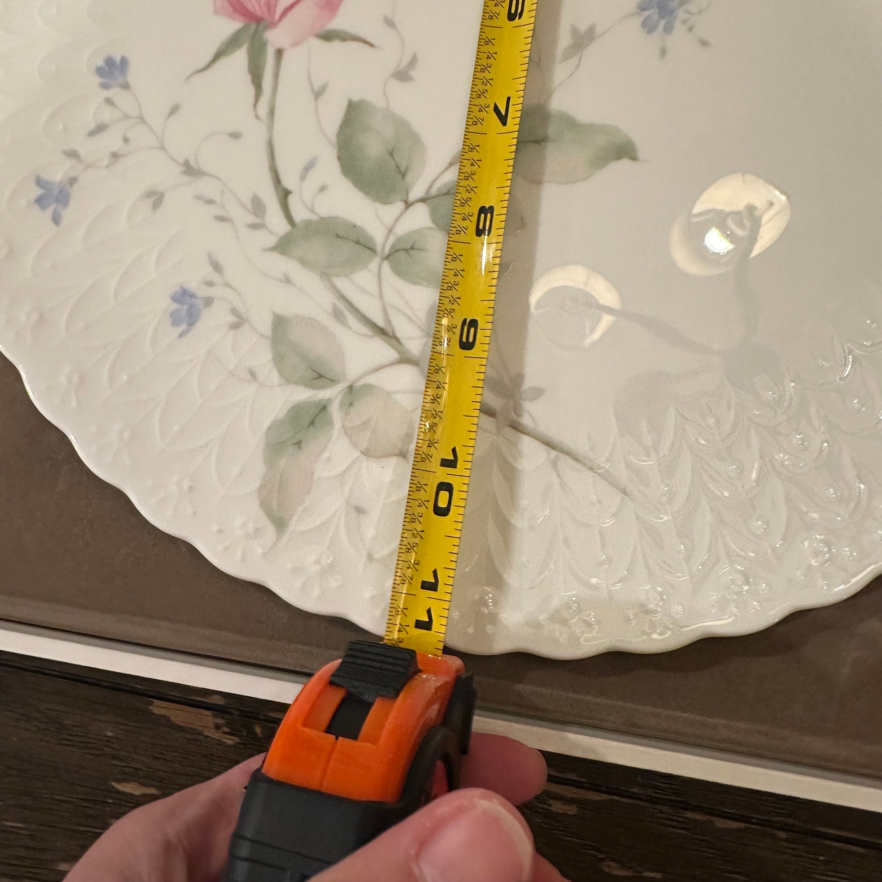 Mikasa April rose Cake Server Plate & Slicer 1980s Vintage Bone China ...
