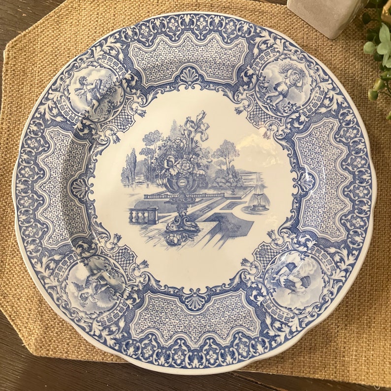 SPODE the Blue Room Collection Plate SEASONS 10.25 Porcelain Vintage - Etsy