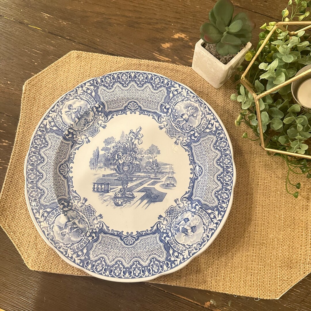 SPODE the Blue Room Collection Plate SEASONS 10.25 Porcelain Vintage - Etsy