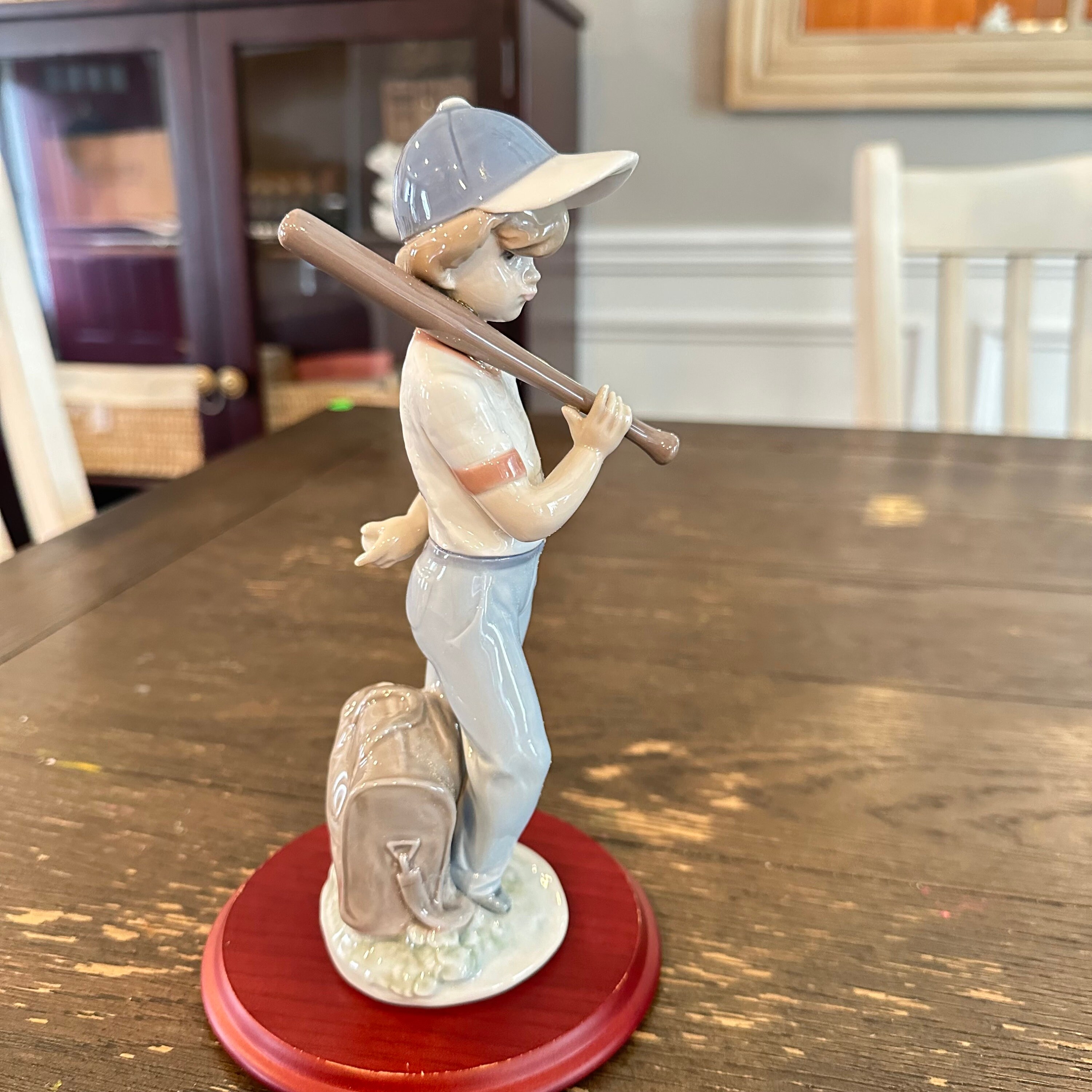 Lladro 7610 can I Play Boy With Baseball Bat Collector's Society 1990 ...
