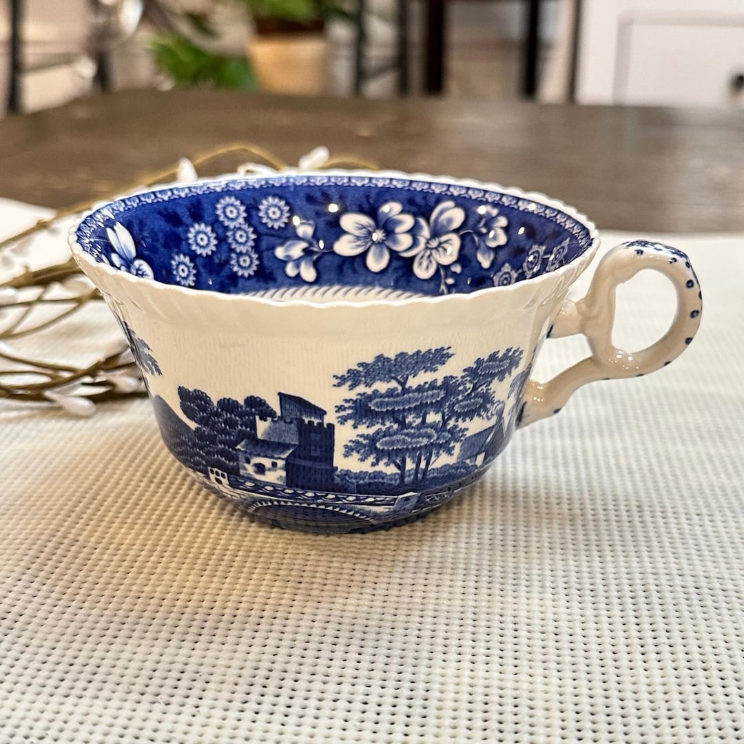Spode Copeland Vintage RARE "blue Tower" Teacup /breakfast Cup Blue ...