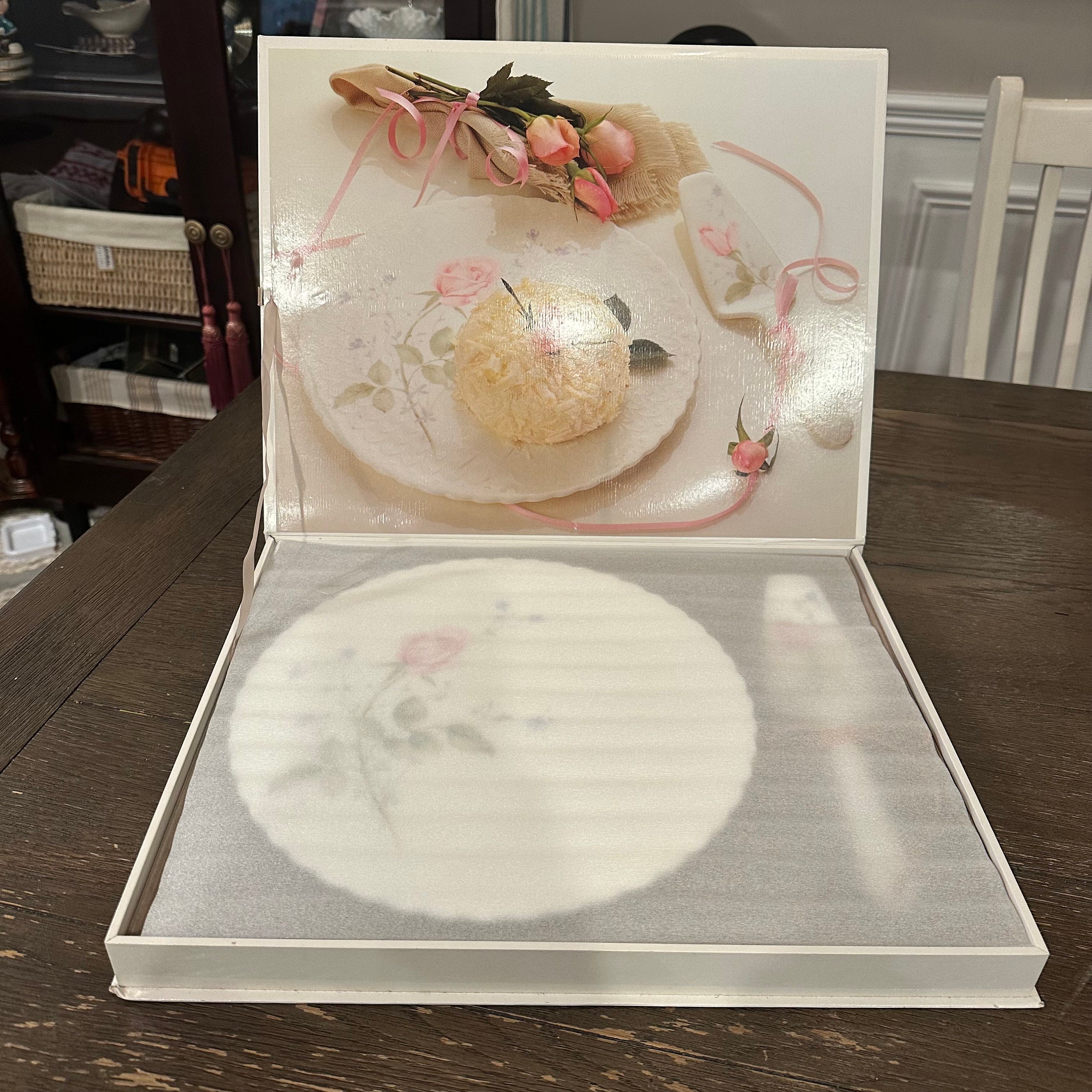 Mikasa April rose Cake Server Plate & Slicer 1980s Vintage Bone China ...