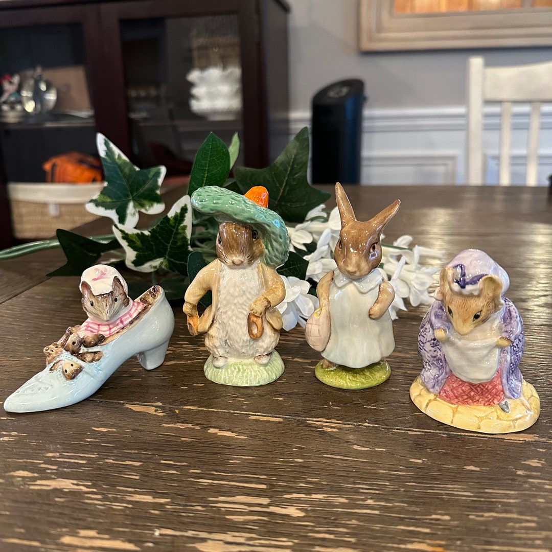 ROYAL ALBERT England Lot of 4 Beatrix Potter Character Figurines ...