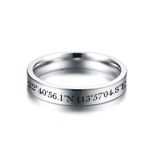 Customized Coordinate Wedding Rings for Women Record Memorable Promise ...
