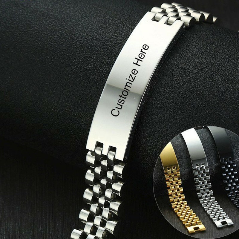 Mens Gold Wrist Bracelet - Etsy