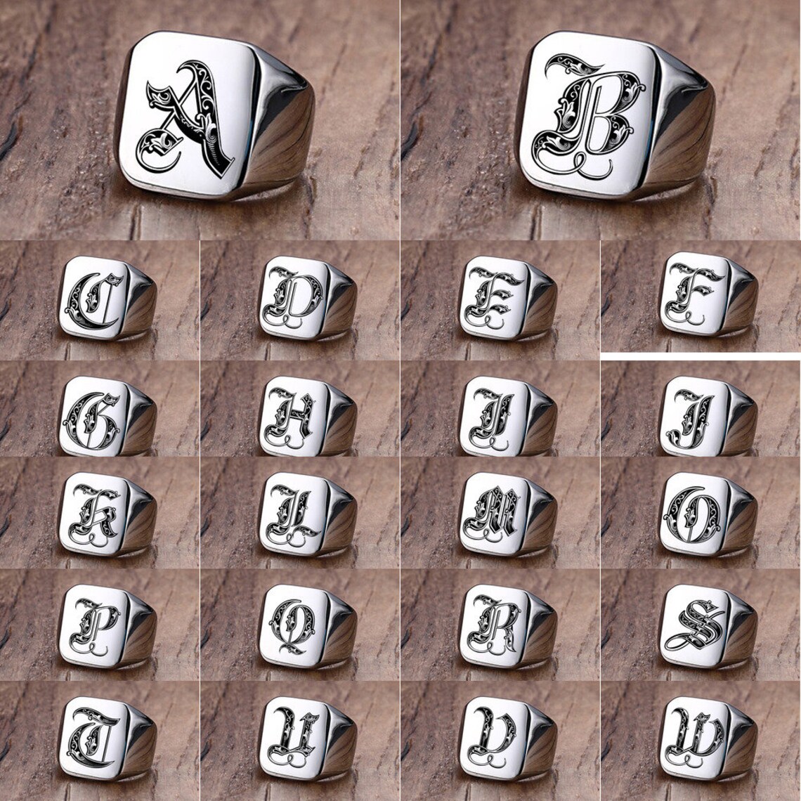 Custom Ring for Men Personalized Stamp Ring Viking Jewelry Free ...