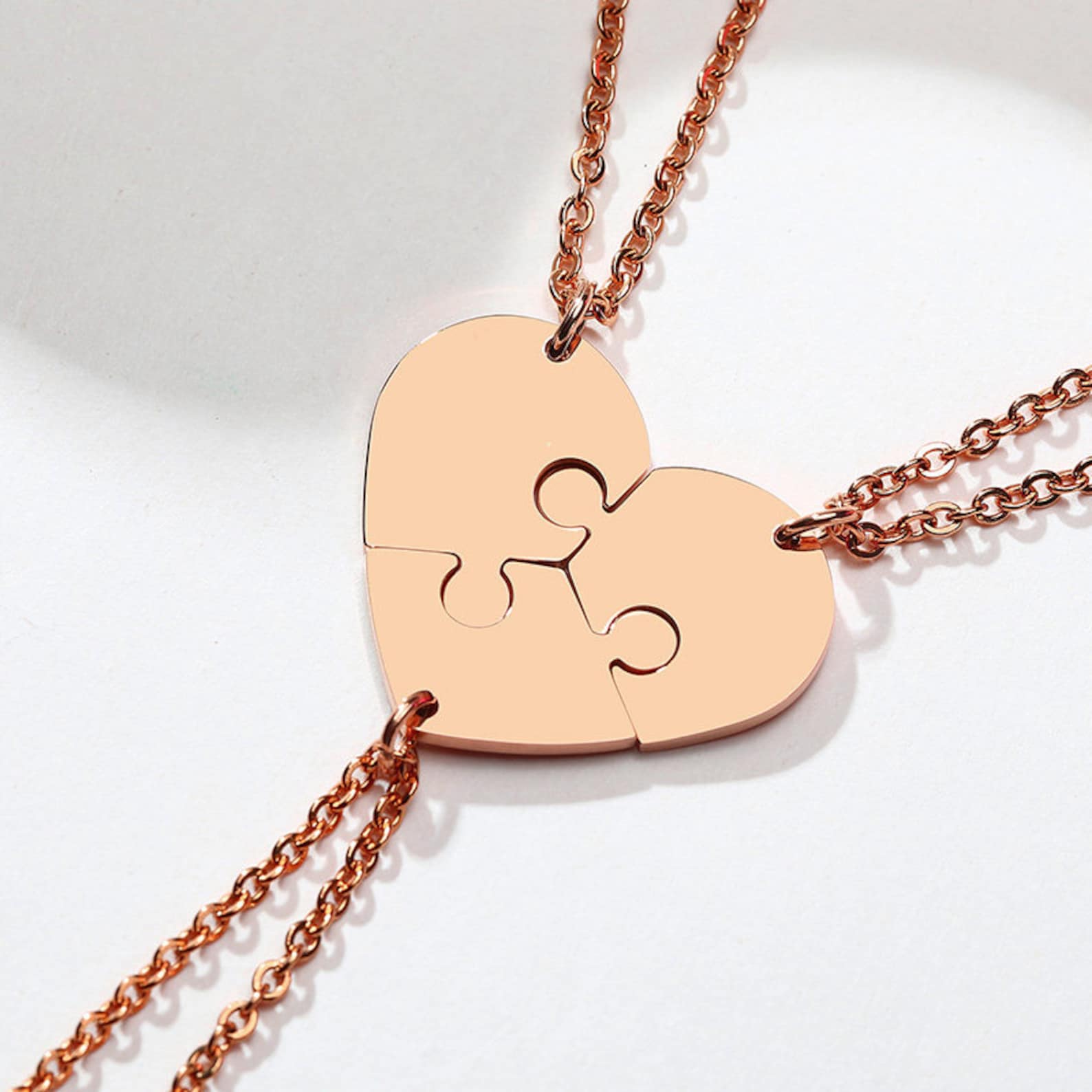 Personalized Heart Name Best Friends Necklaces for 3 | Etsy