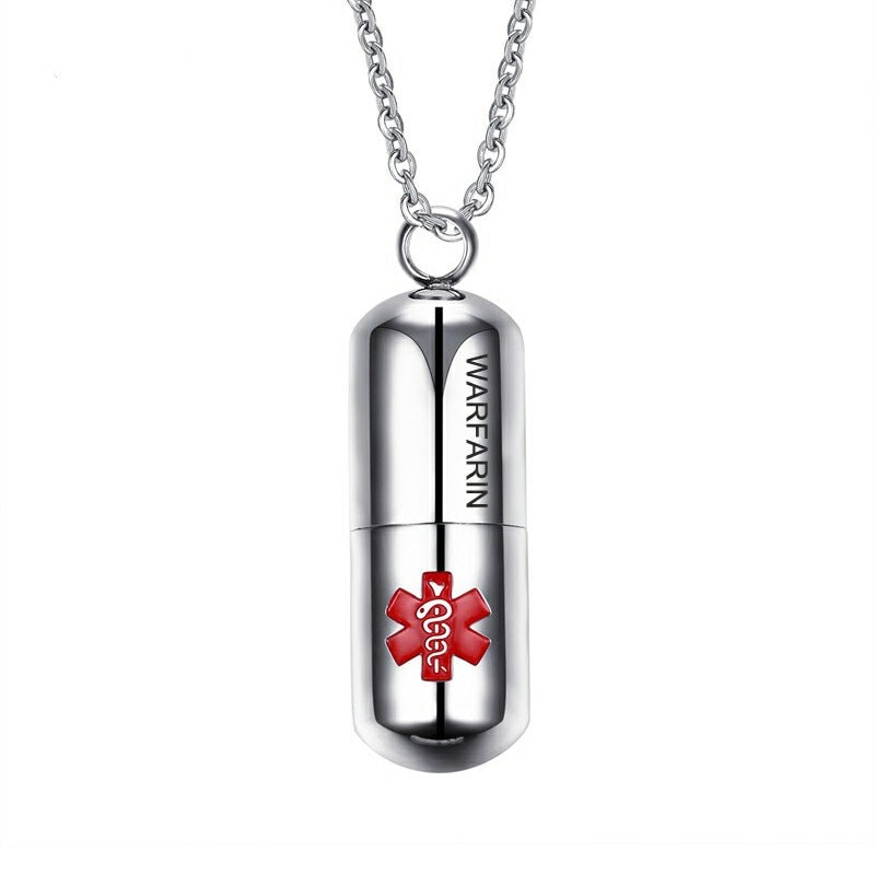 Pill Holder Men Necklace - Etsy