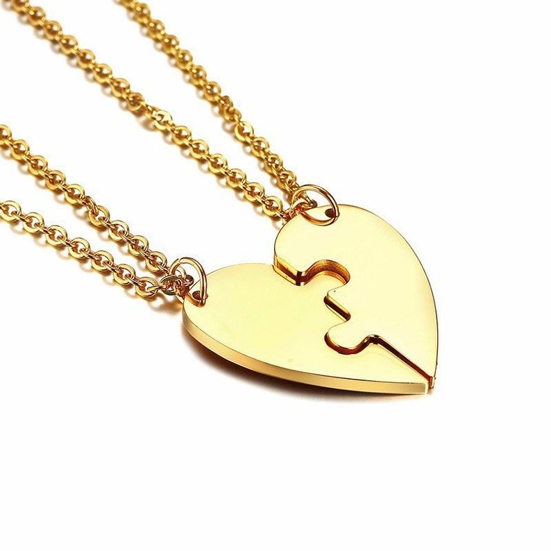 Personalized BFF Best Friends Necklaces for 2 Couple Pendants - Etsy