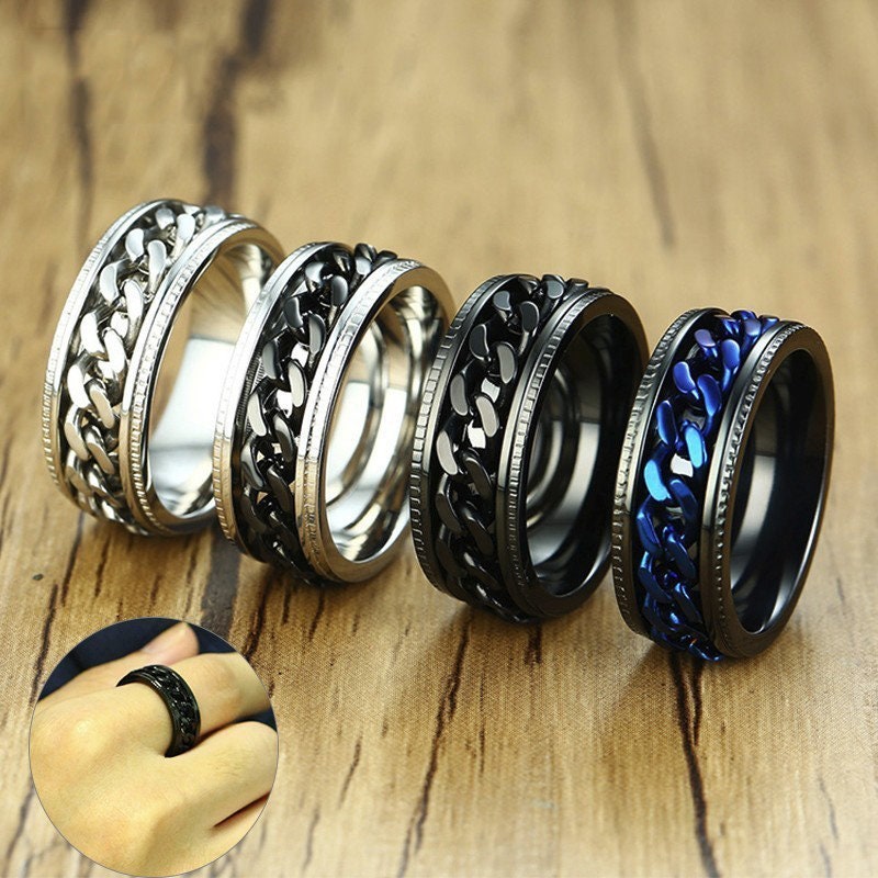 Rotating Rings for Men - Etsy