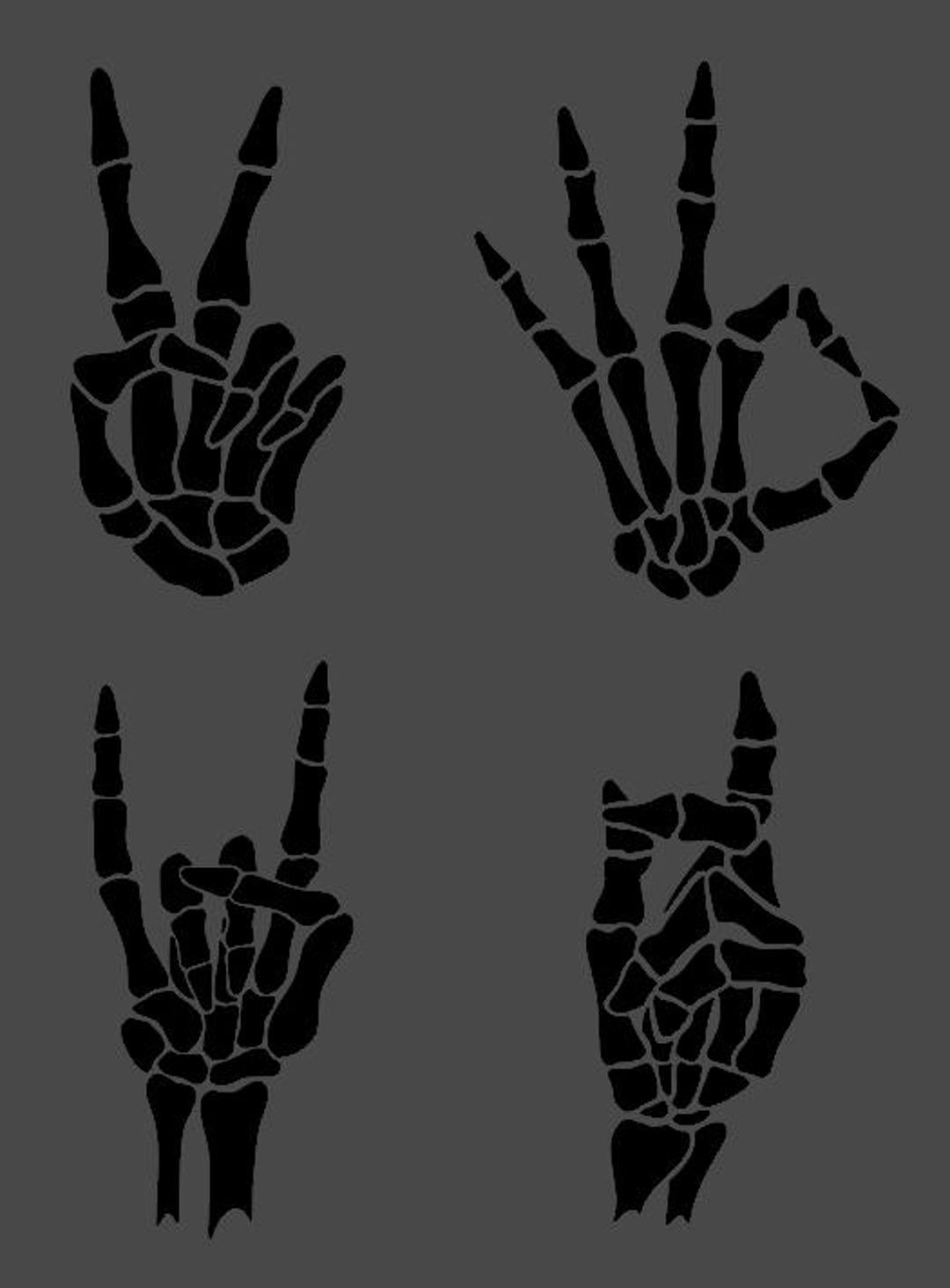 Skeleton Hands SVG File Combo Pack - Etsy