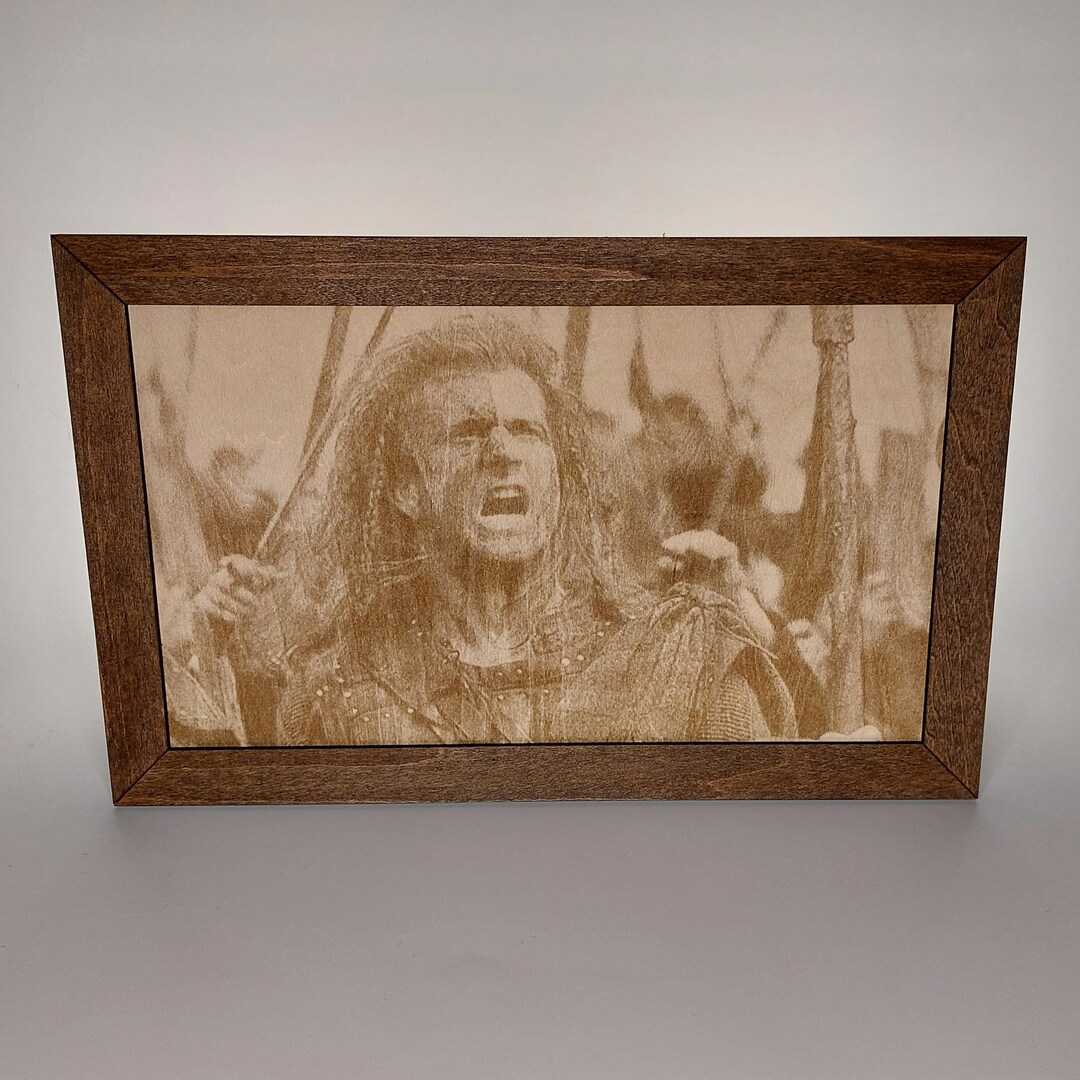 William Wallace Braveheart Wood Engraved Wall Decor - Etsy