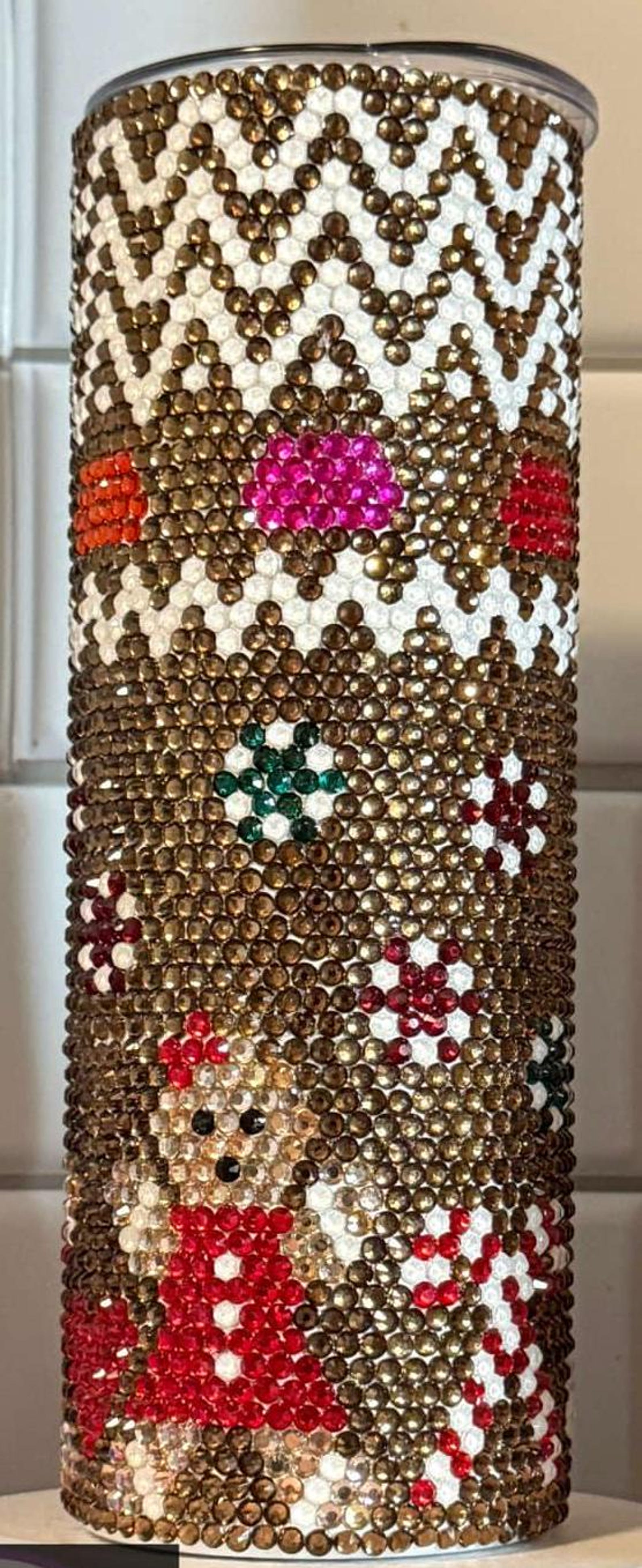 Gingerbread Man Rhinestone Template 20 Oz. Skinny Straight Ss16 Stones ...