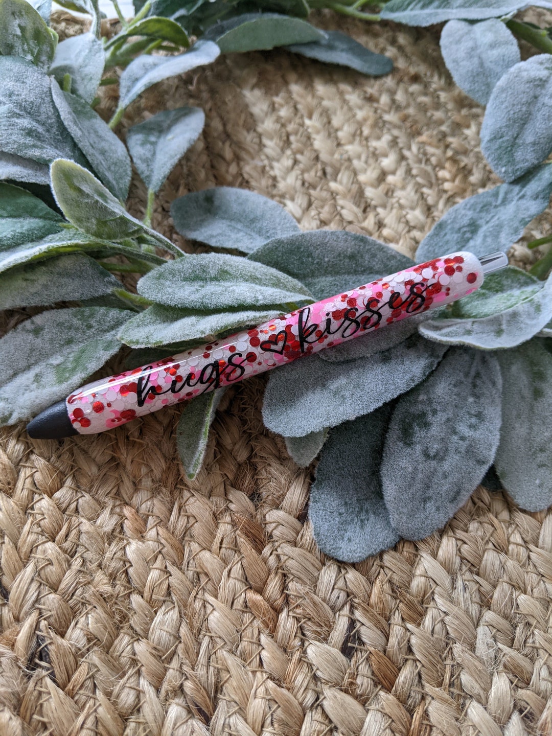 Valentine Dot Glitter Pen With 2 Refill Cartridges, Red, Pink & White ...