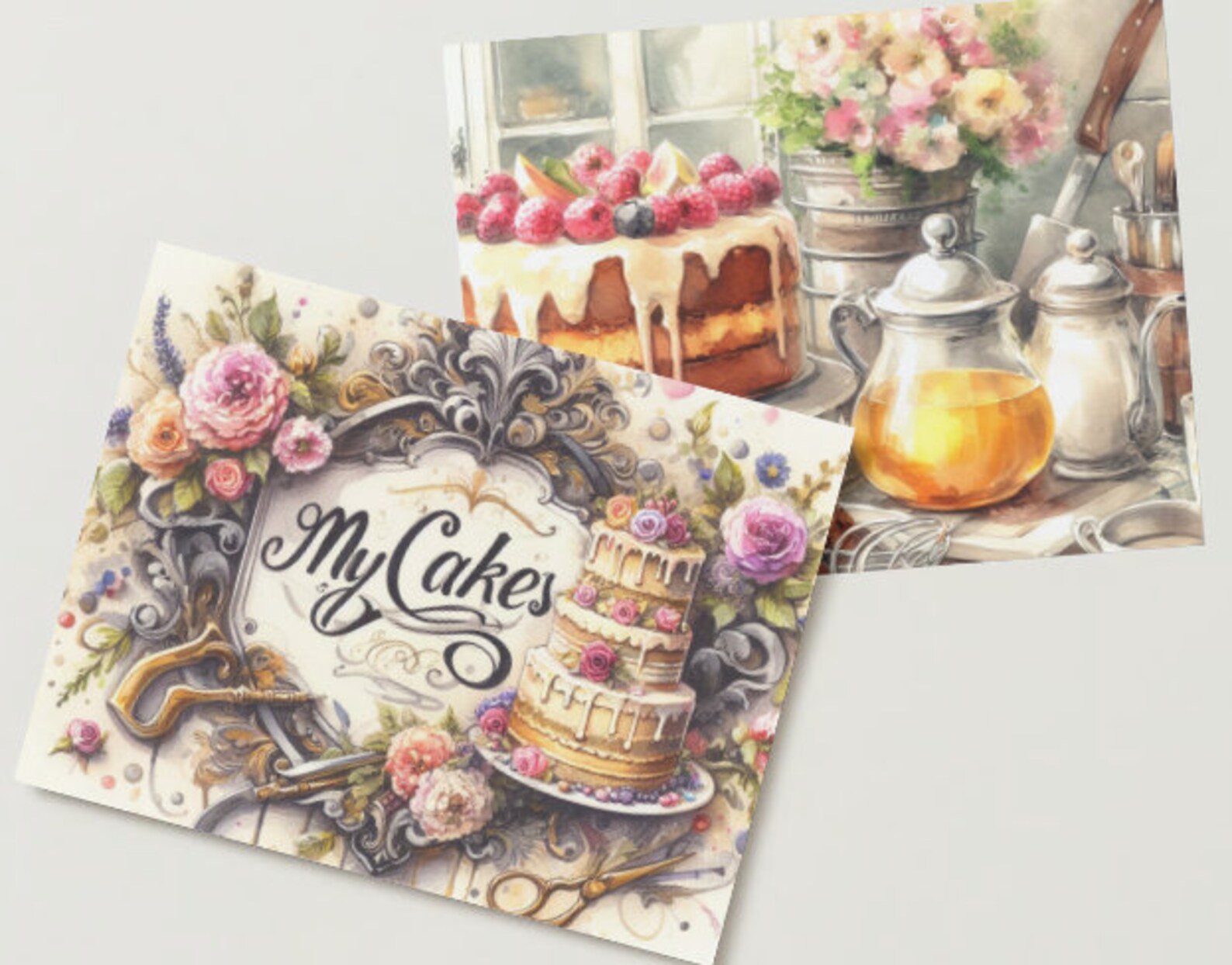 My Cakes Recipe Junk Journal Digital Kit 30 Pages Photo Album Images ...