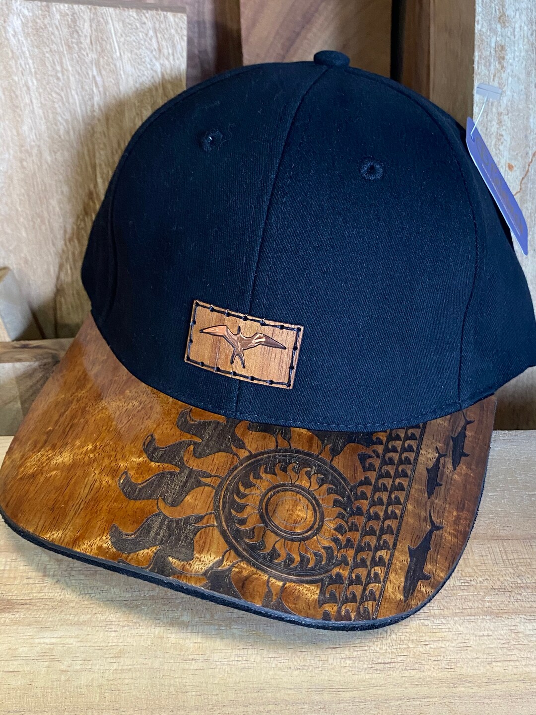 Bendable Koa Wood Billed Hat - Etsy