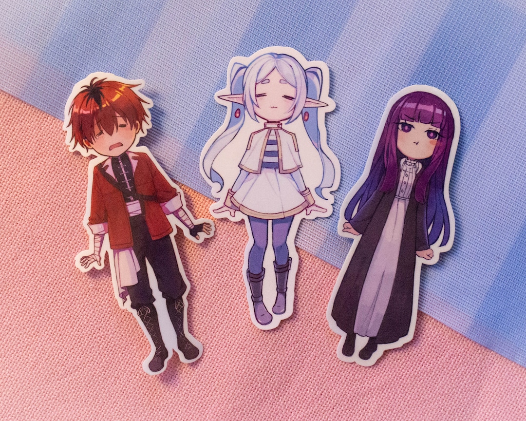 Sousou No Frieren Stickers Fern Pout /frieren Silly /stark Sad - Etsy