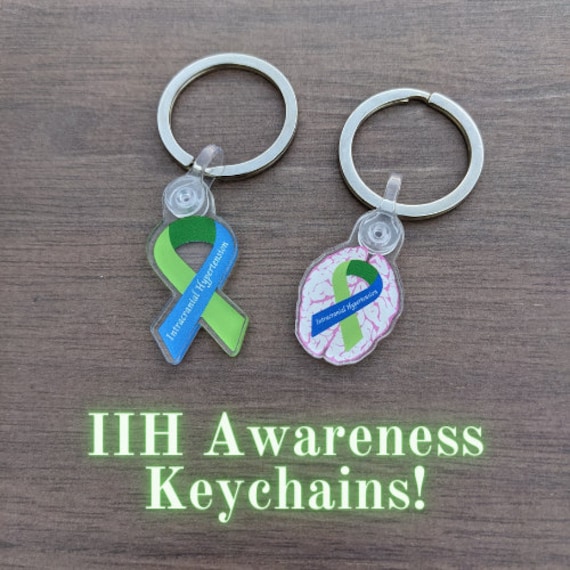 IIH Awareness Keychain All Profits Donated to Johns Hopkins - Etsy