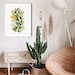 Greenery Botanical Watercolor Leaves: Boho Modern Wall Art Digital ...