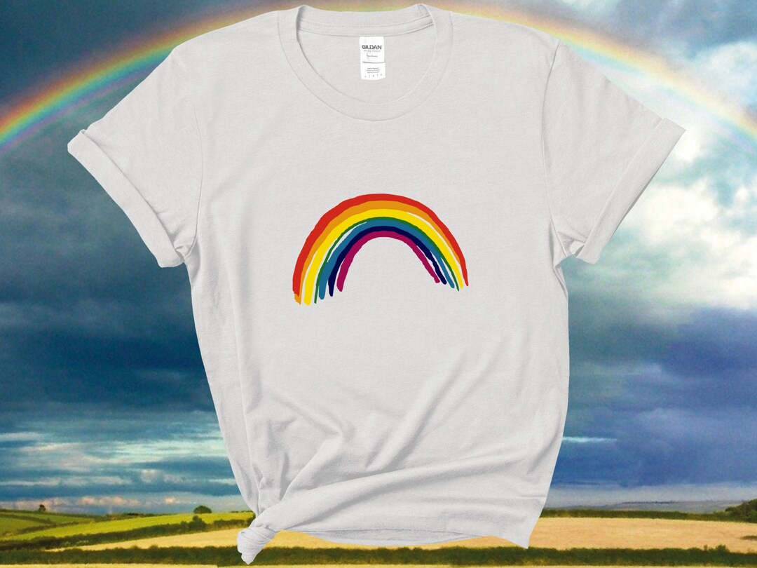 Rainbow Shirt, Cute Rainbow Shirt, Love Rainbows T-shirt, LGBTQIA Shirt ...