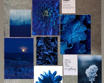 Navy Blue Print - Etsy UK