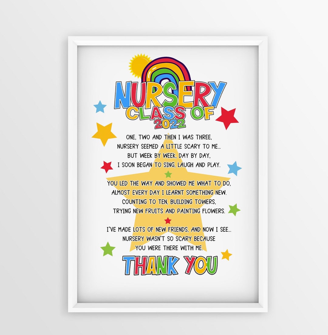 Nursery Leavers Teacher Gifts, Rainbow Gift , End of Term Leaving Gifts ...