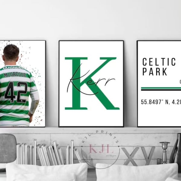 Celtic Football Art - Etsy UK