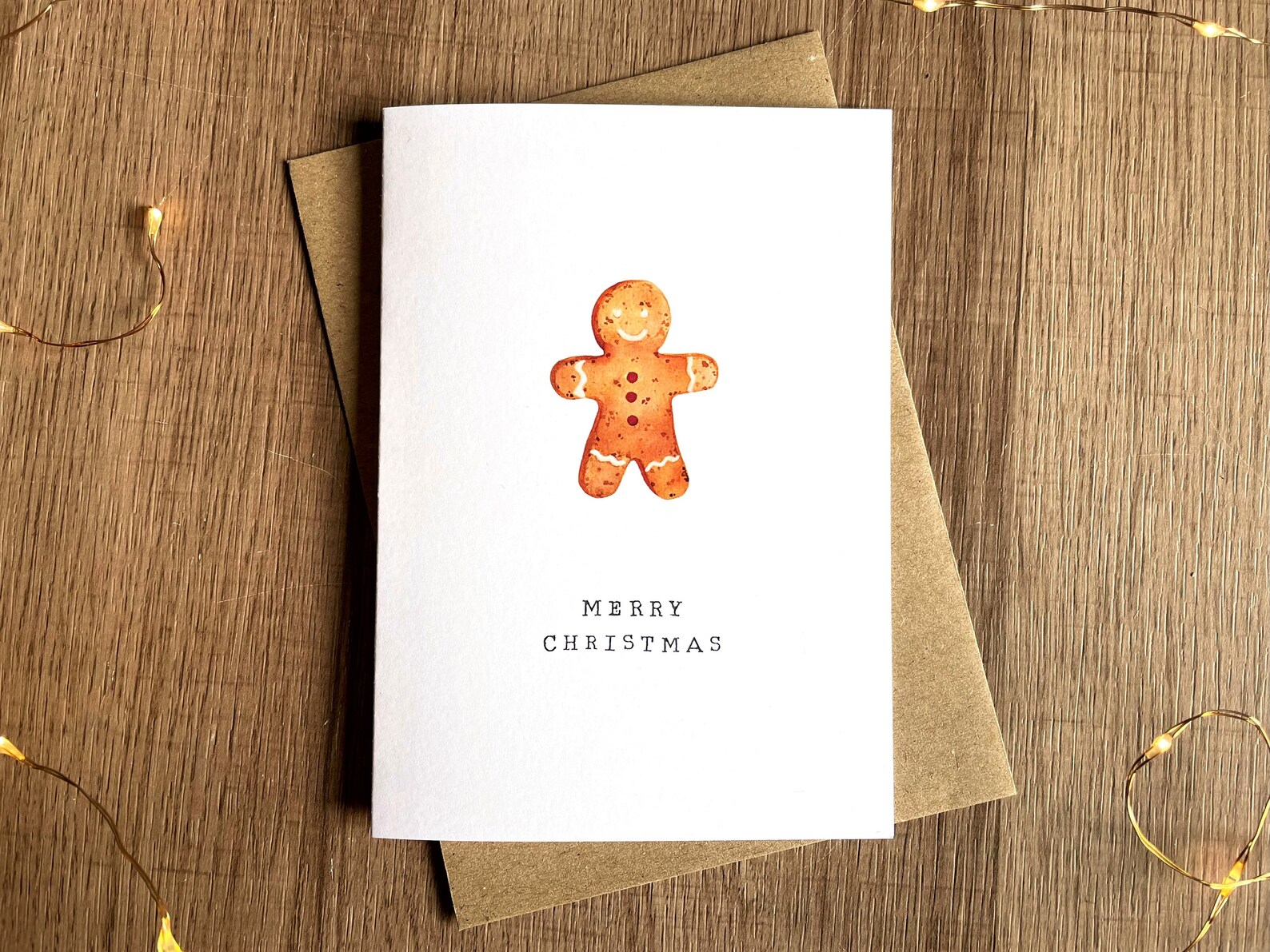 Gingerbread Christmas Cards - Etsy