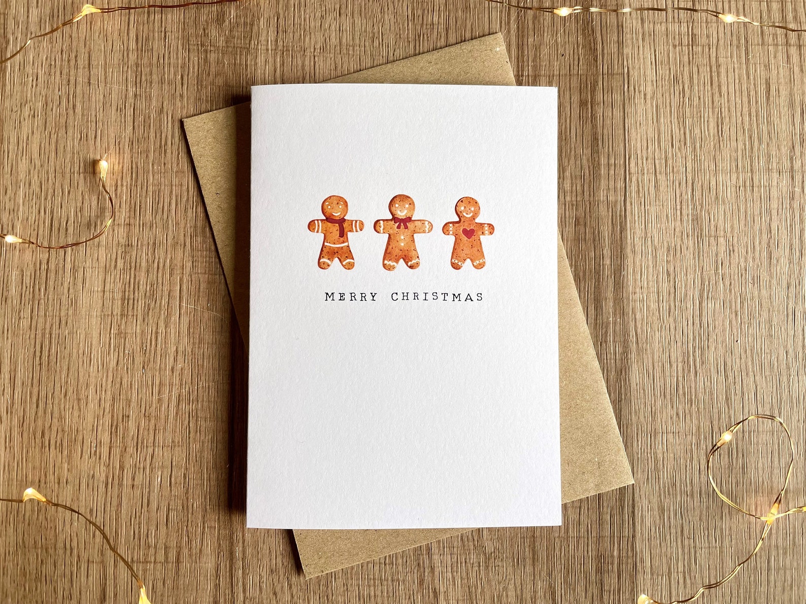 Gingerbread Christmas Cards - Etsy