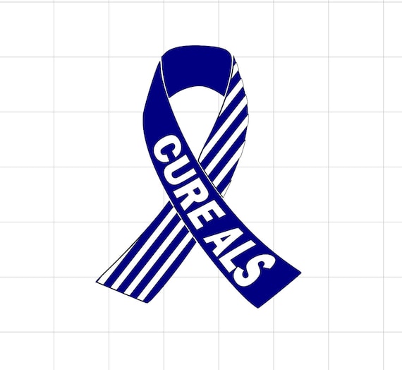Svg File ALS Ribbon SVG Download ALS Awareness Ribbon | Etsy UK