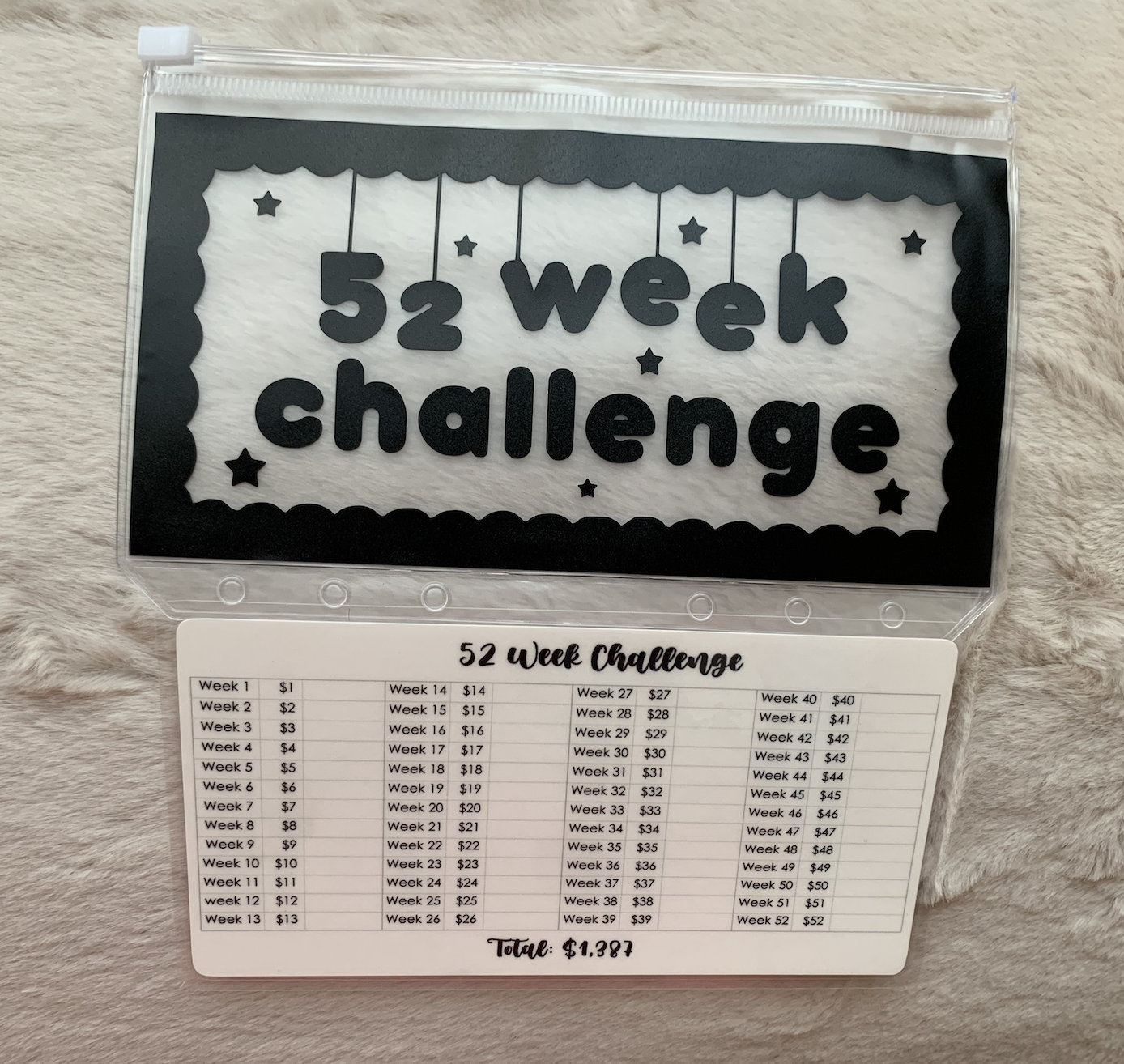 52 Week Challenge Cash Envelope & Tracker | Etsy