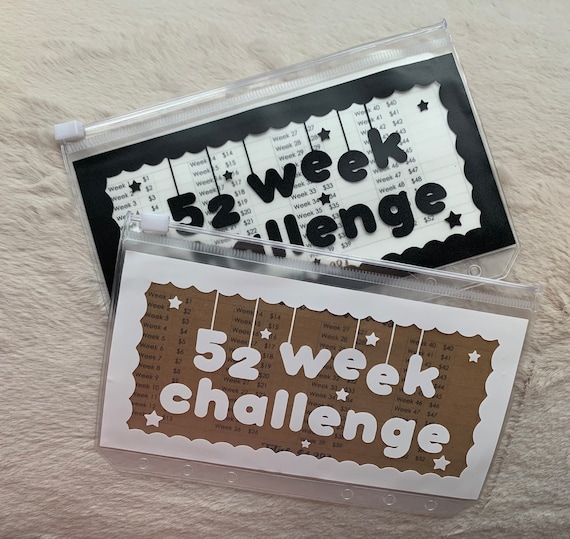 52 Week Challenge Cash Envelope & Tracker | Etsy
