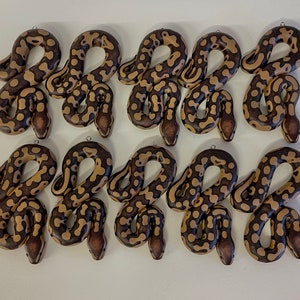 Ball Python Snake Pendant/sculpture for Necklace/key Ring, Perfect for ...