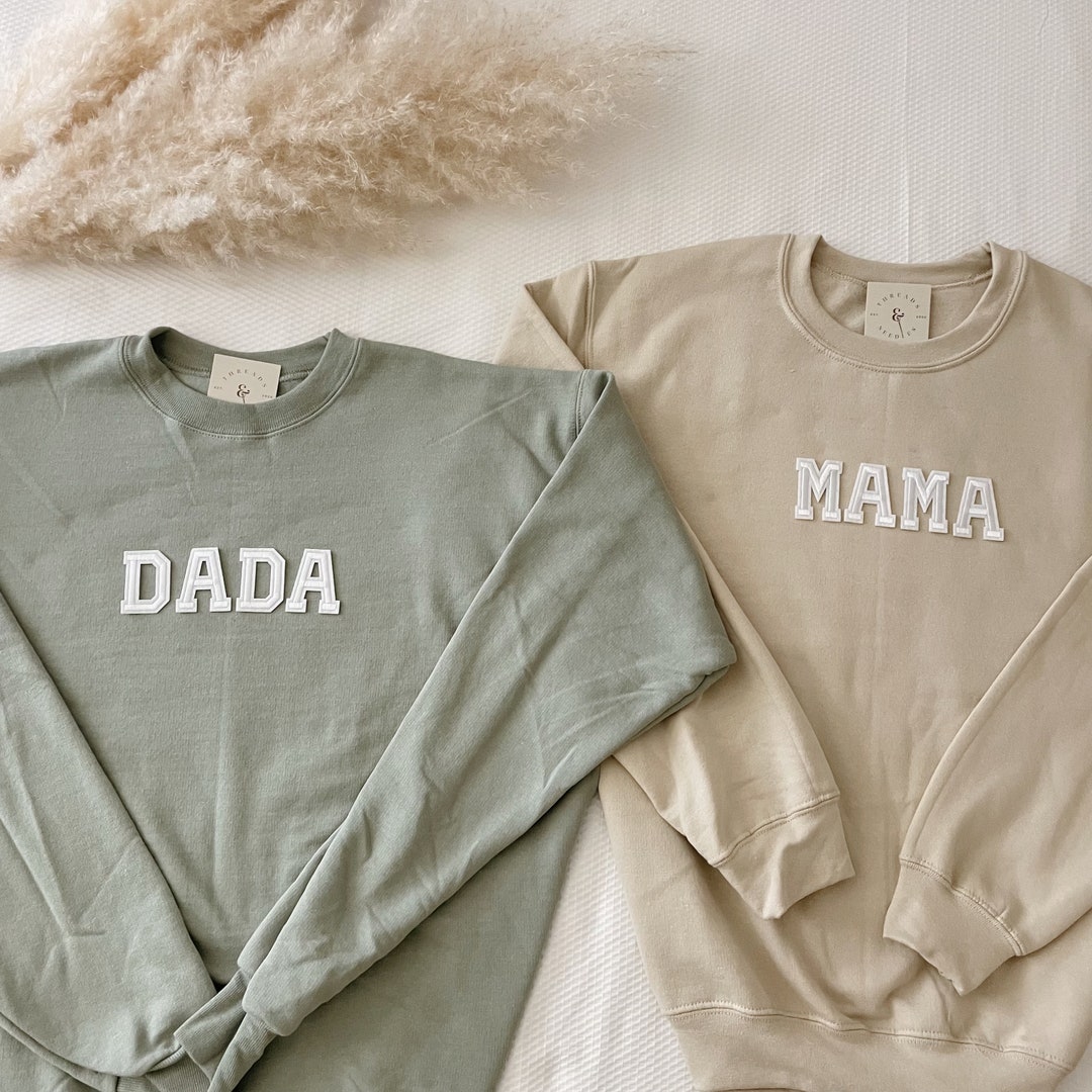 Mama Sweatshirt | Dada Sweatshirt | Mom and Dad Hospital Outfit ...