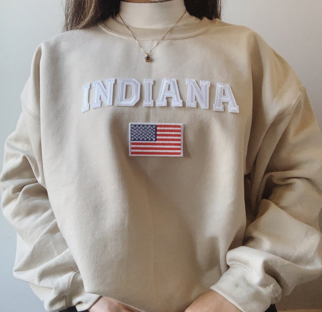Indiana Sweatshirt Indiana Crewneck Indiana Sweater Indiana Shirt ...