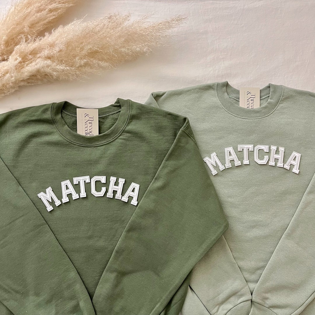 Matcha Sweatshirt, Matcha Hoodie, Green Tea Sweatshirt, Matcha Lover ...