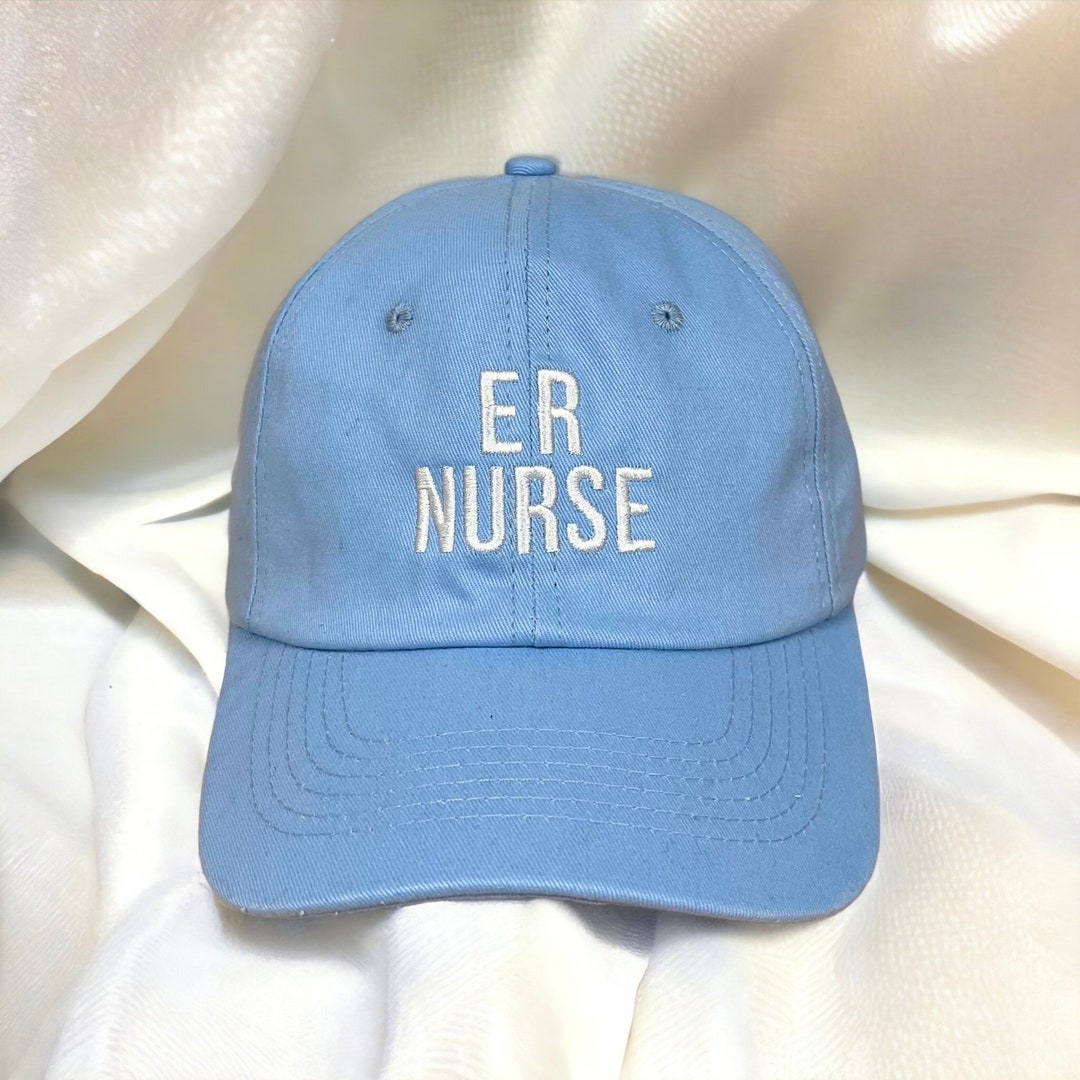 ER Nurse Hat, Nurse Embroidered Hat, Nurse Gifts, RN Gifts, ER Nurse ...