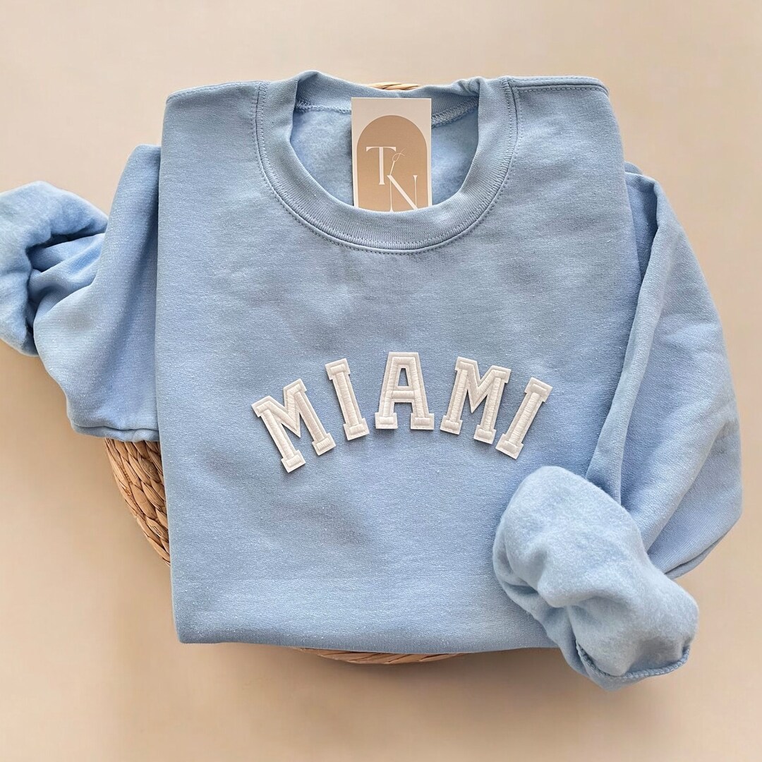 Miami Sweatshirt, Miami Crewneck, Miami Beach Sweatshirt, Miami Shirt ...