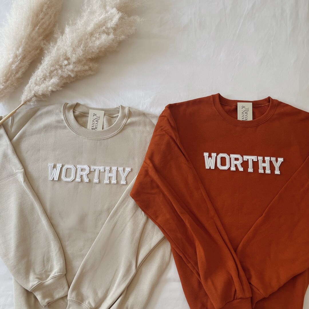 Worthy Sweatshirt | Worthy Shirt | Mental Health Sweatshirt | Christian ...