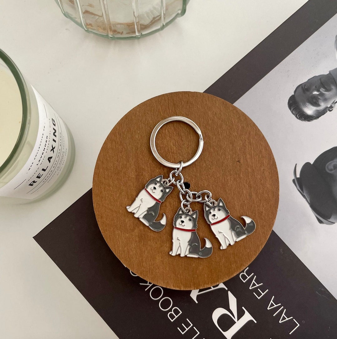 Siberian Husky Keychain, Siberian Husky Gift, Husky Gift, Siberian ...