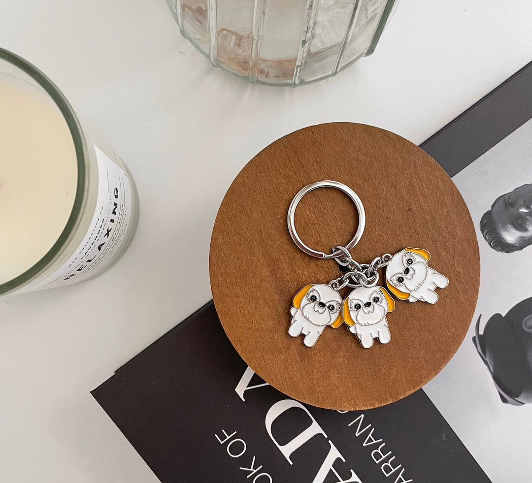 Shih Tzu Keychain, Shih Tzu Jewelry, Shih Tzu Gifts, Shih Tzu Mom Gift ...