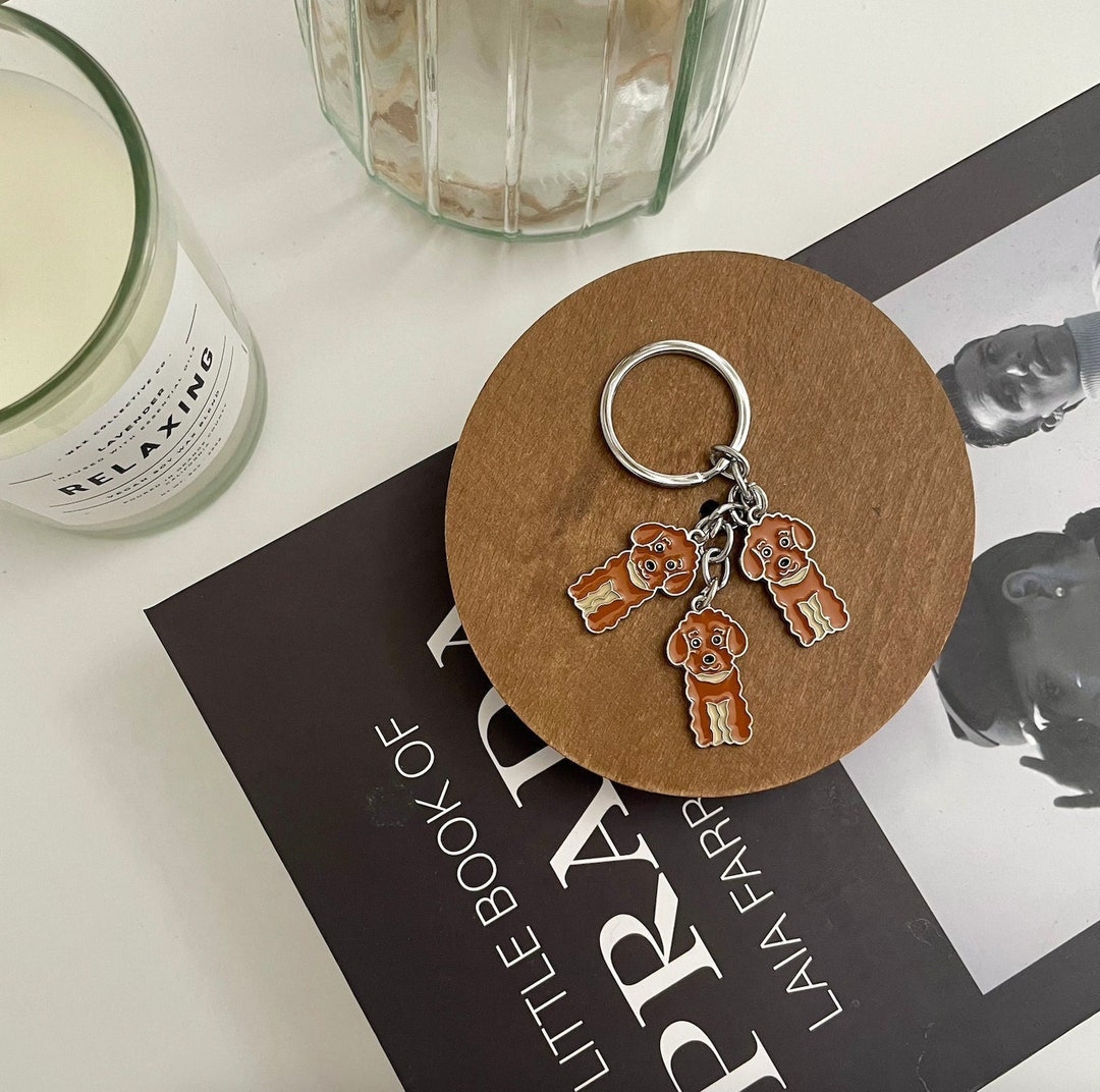 Golden Doodle Keychain, Doodle Keychain, Golden Doodle Mom Gift, Doodle ...