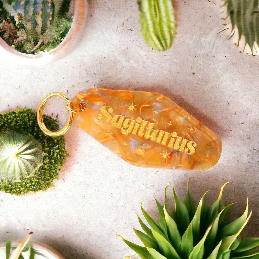 Sagittarius Keychain Sagittarius Gifts Zodiac Sign - Etsy