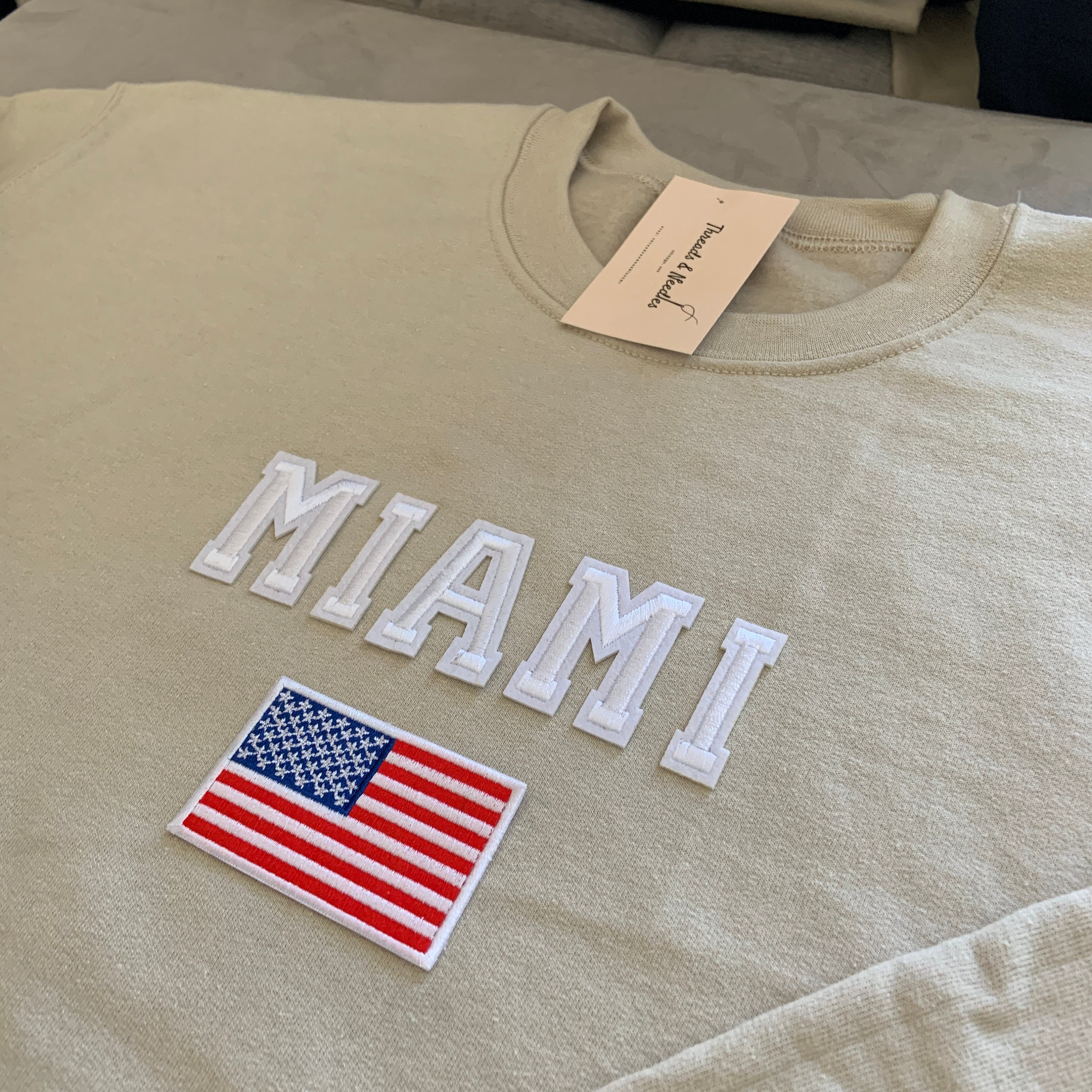 Miami Sweatshirt Miami Crewneck Miami Sweater Florida - Etsy