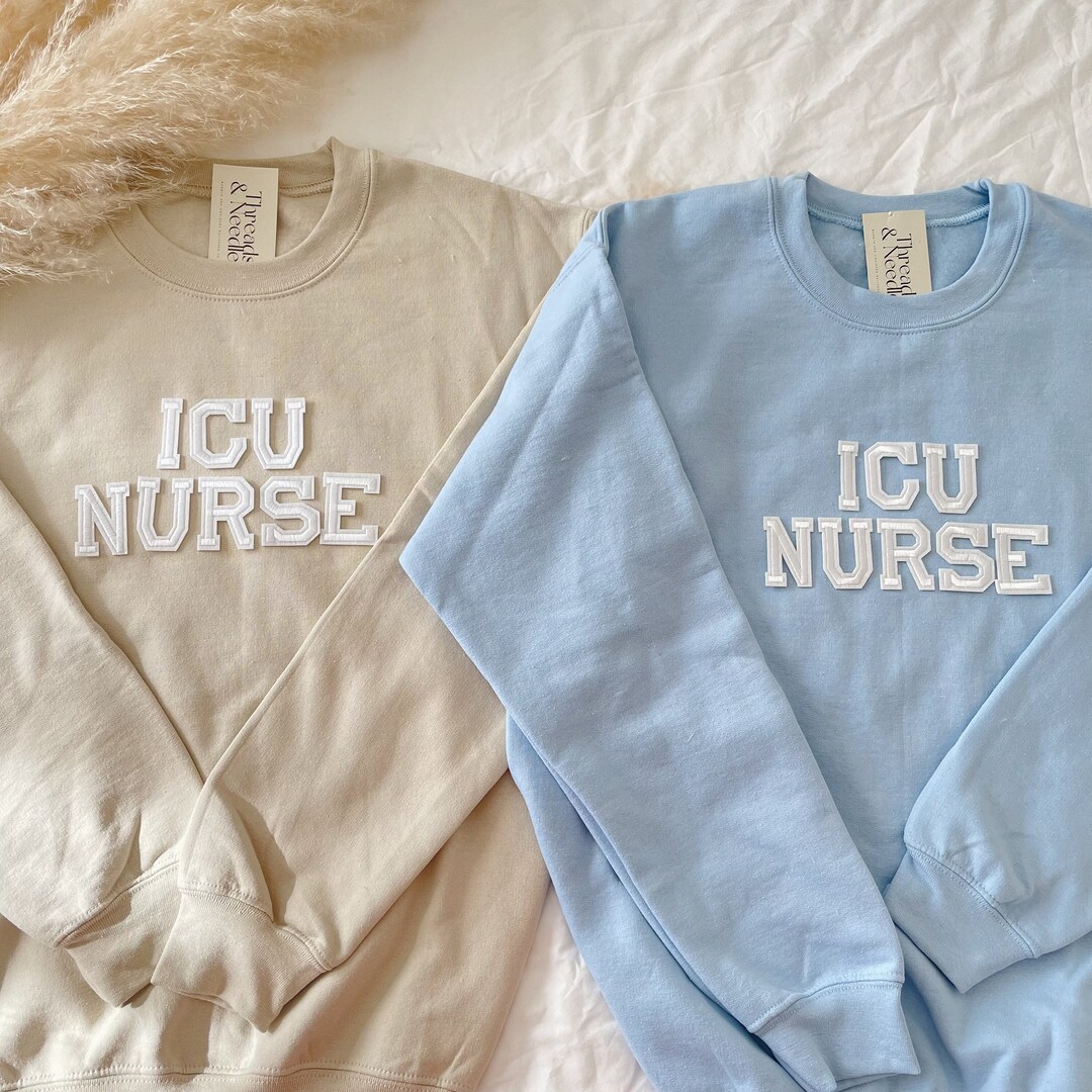Intensive Care Unit Nurse Sweatshirt ICU Nurse Sweatshirt - Etsy