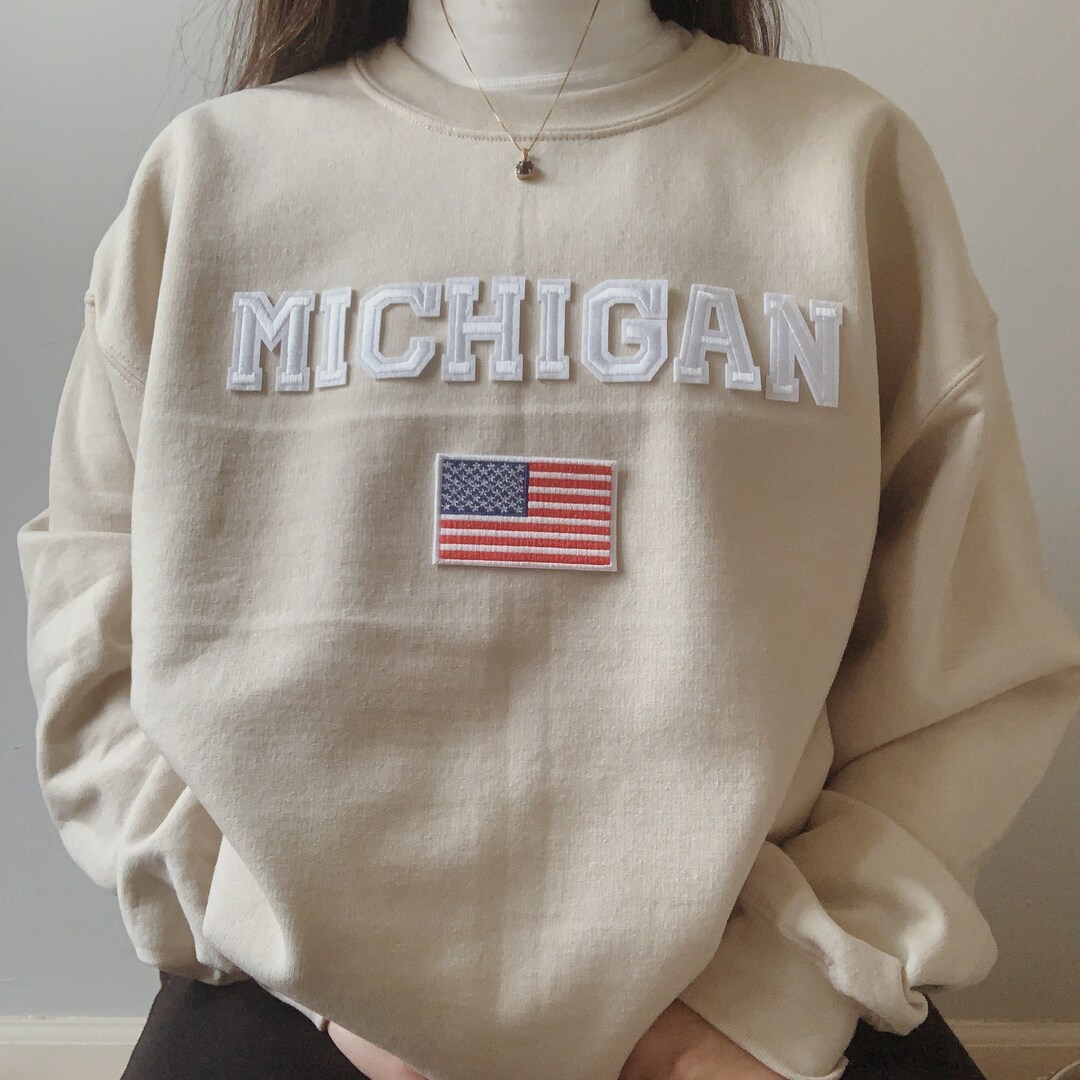 Unisex Michigan Sweatshirt Michigan Crewneck Michigan Sweater Michigan ...
